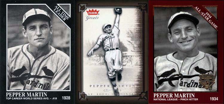 Pepper Martin hits for the cycle vs. the Phillies