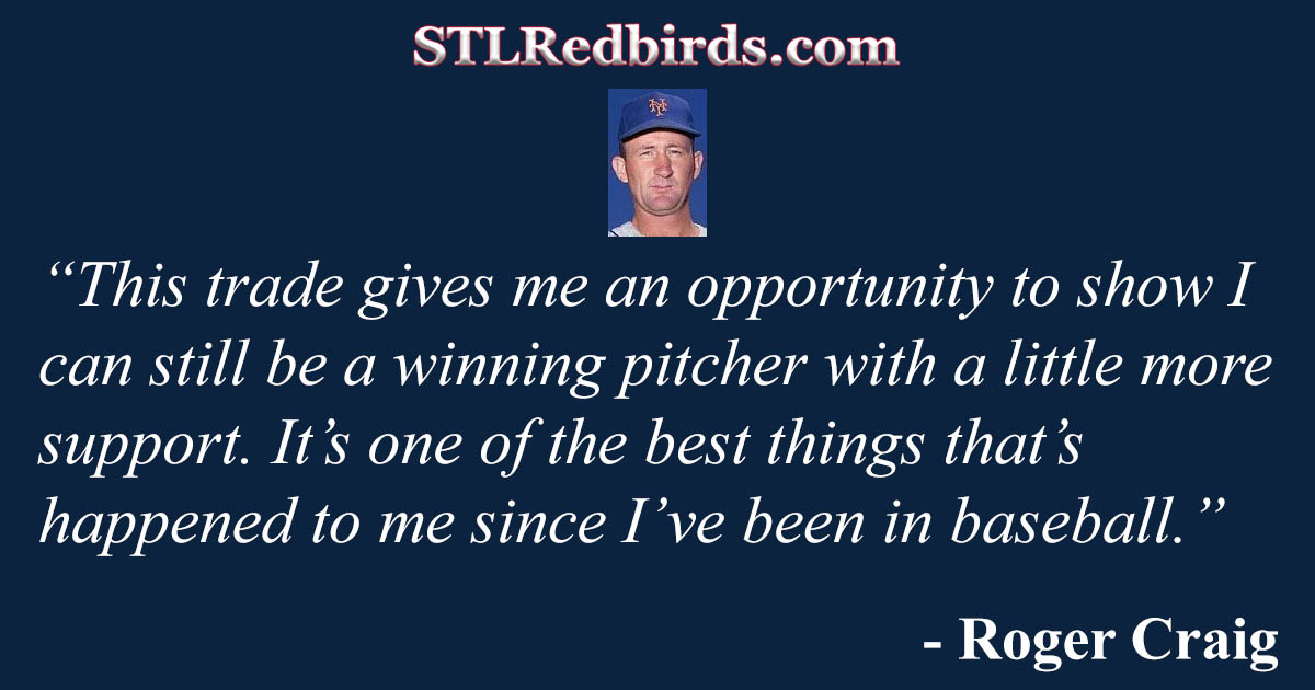 How trading for Roger Craig helped the Cardinals win the World Series
