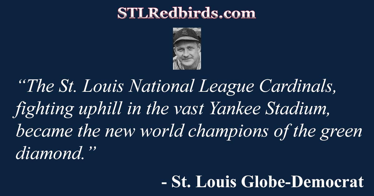 Whitey Kurowski home run wins the 1942 World Series